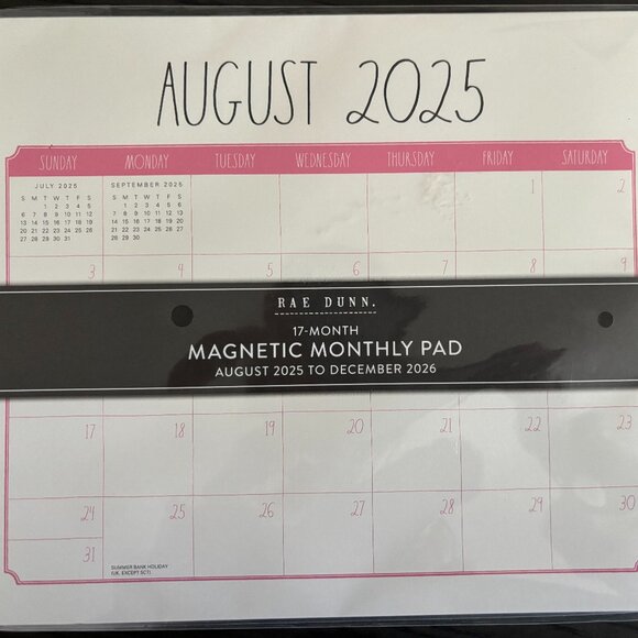 Rae Dunn | Office | Rae Dunn 7 Month Calendar Nip | Poshmark
